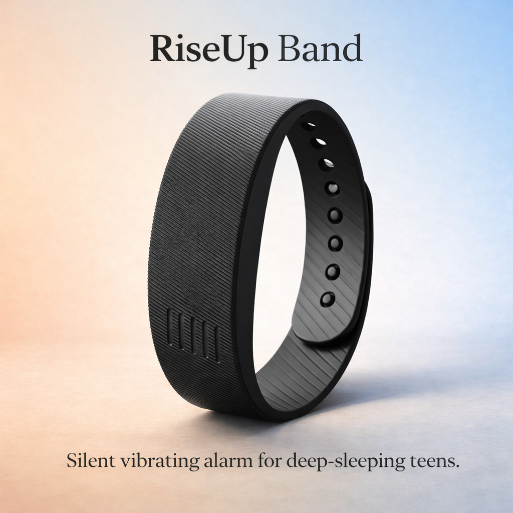RiseUp Band | Silent Vibrating Alarm for Teens & Deep Sleepers